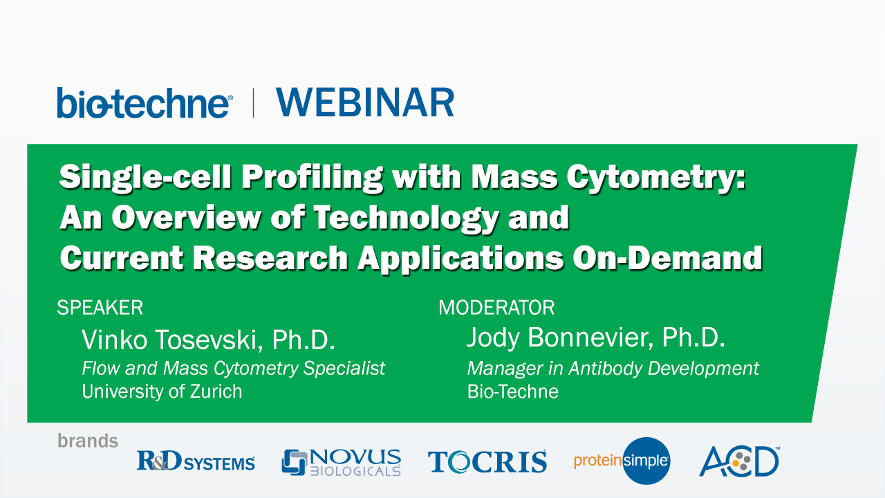 Webinar: Learn about Mass Cytometry also known as CyTOF